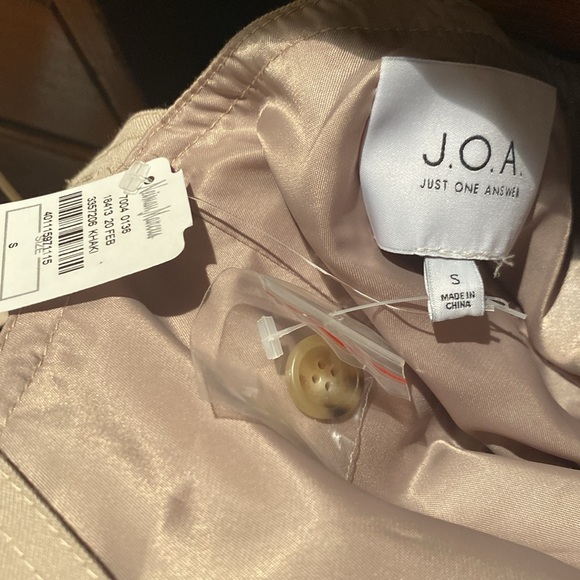 J.O.A. | Pants & Jumpsuits | Joa Khaki Tank Jumpsuit With Waist Tie ...